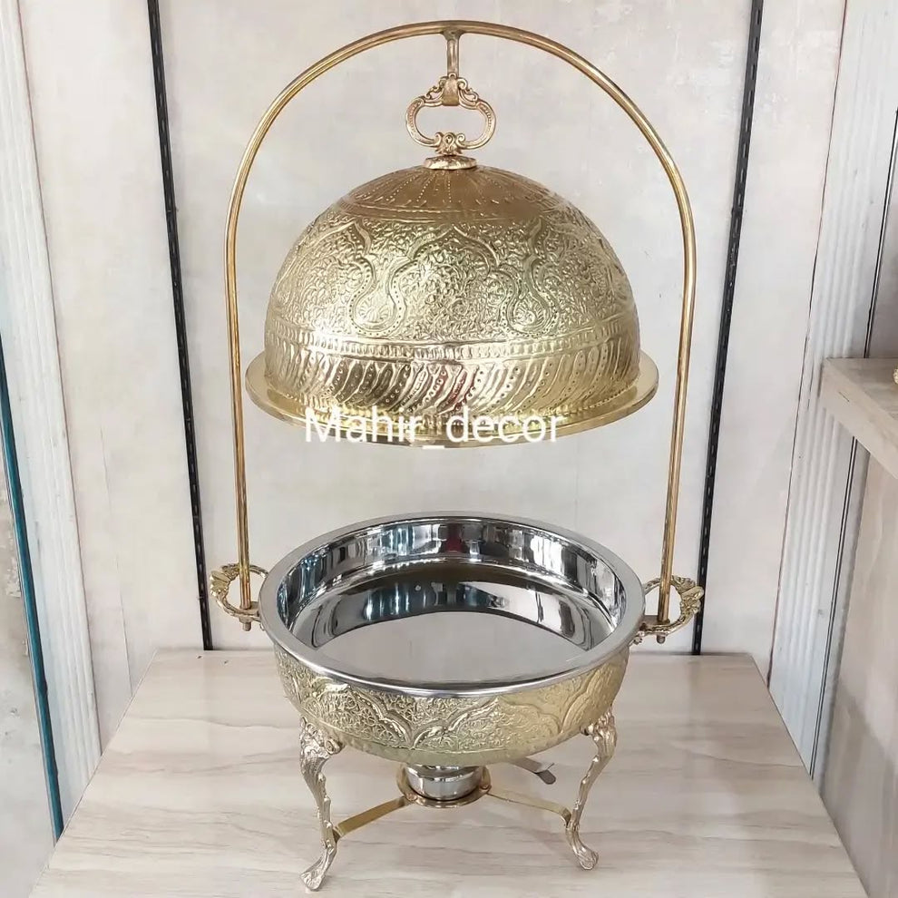 Brass chafing dish – Mahir Decor and Crockery